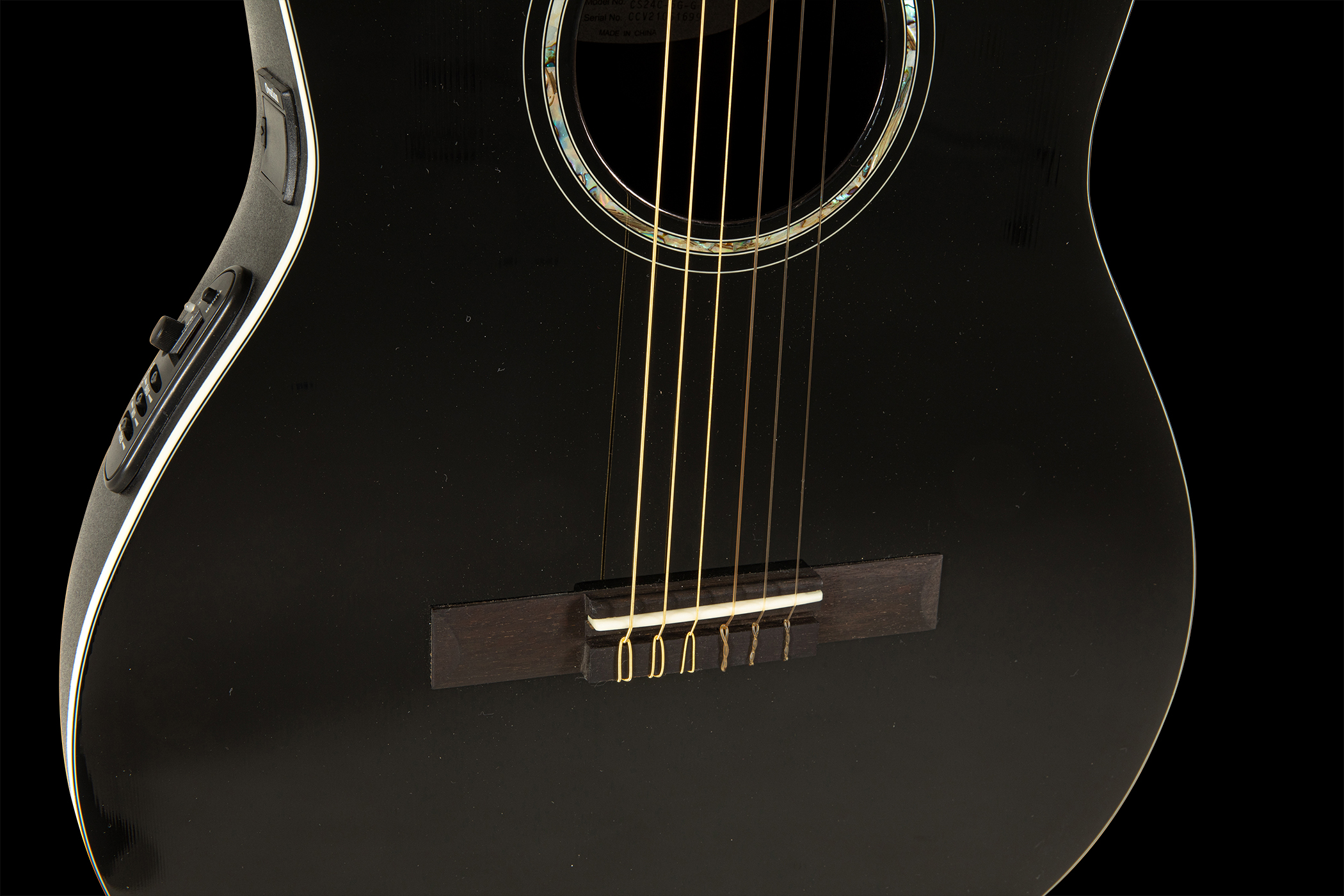 Black Acoustic Guitars Wallpaper