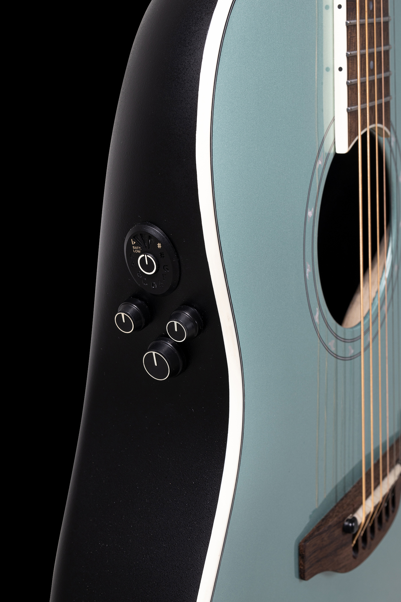 Blue Acoustic Guitar